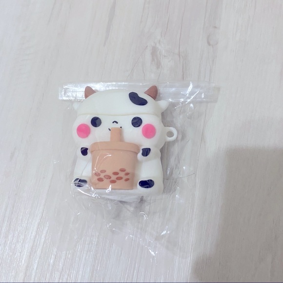 Amazon | Office | Cow Airpod Original Case Milk Boba Tea New In ...